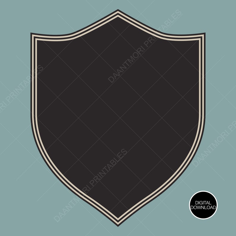 Vintage Shield Badge Logo Bundle, Blank Editable Shield Logo Template ...