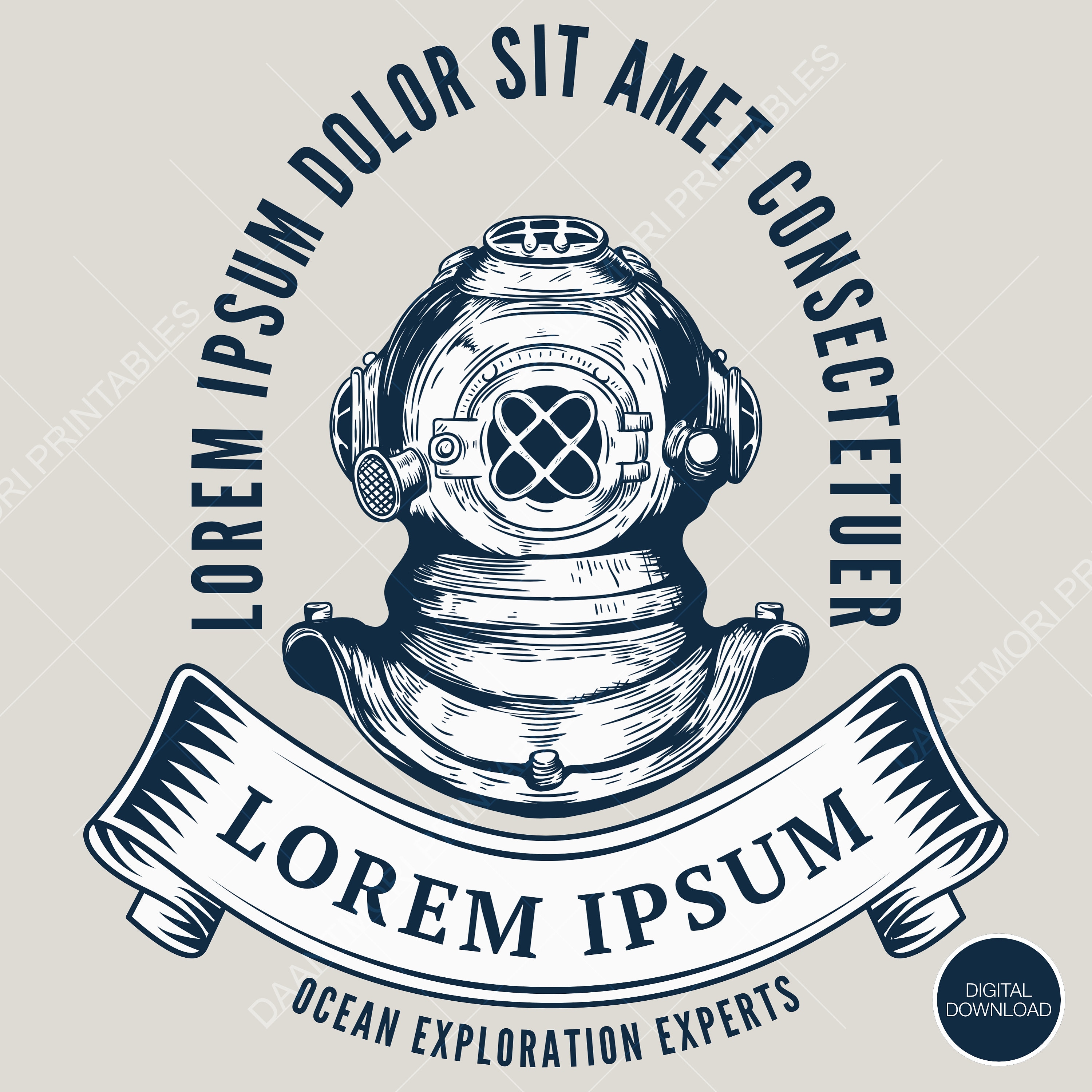 Nautical Logo Templates: Editable Marine SVG Bundle (digital Download ...