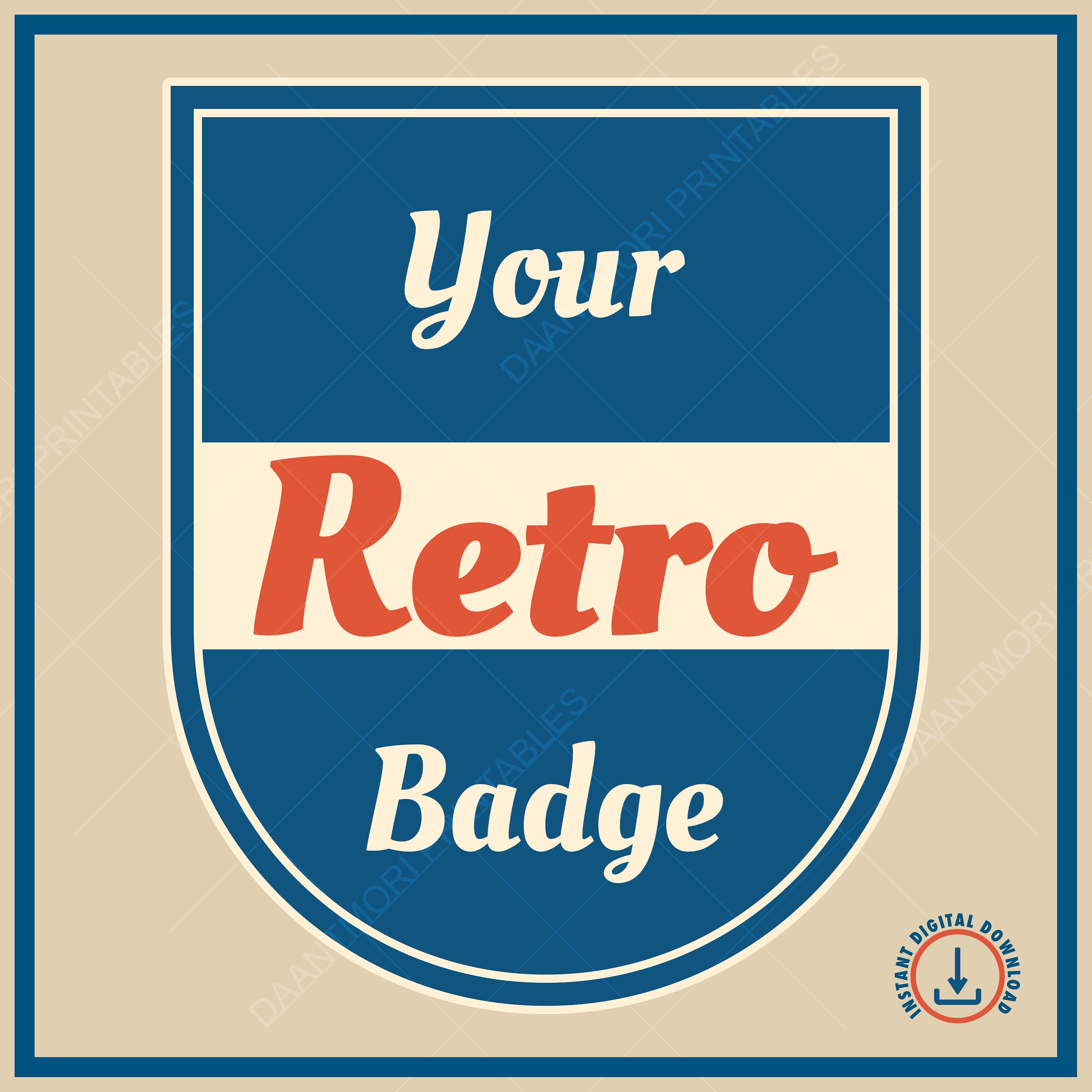 Retro Logo Badge Templates: Editable Vintage Company Logos (SVG, PNG ...