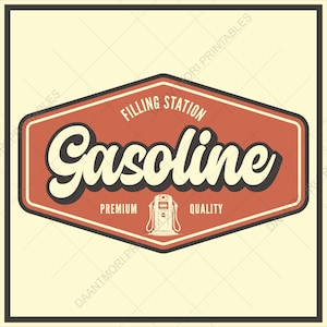 Vintage 50s Gas Station Logos, Retro Oil Labels (digital Download) - Etsy
