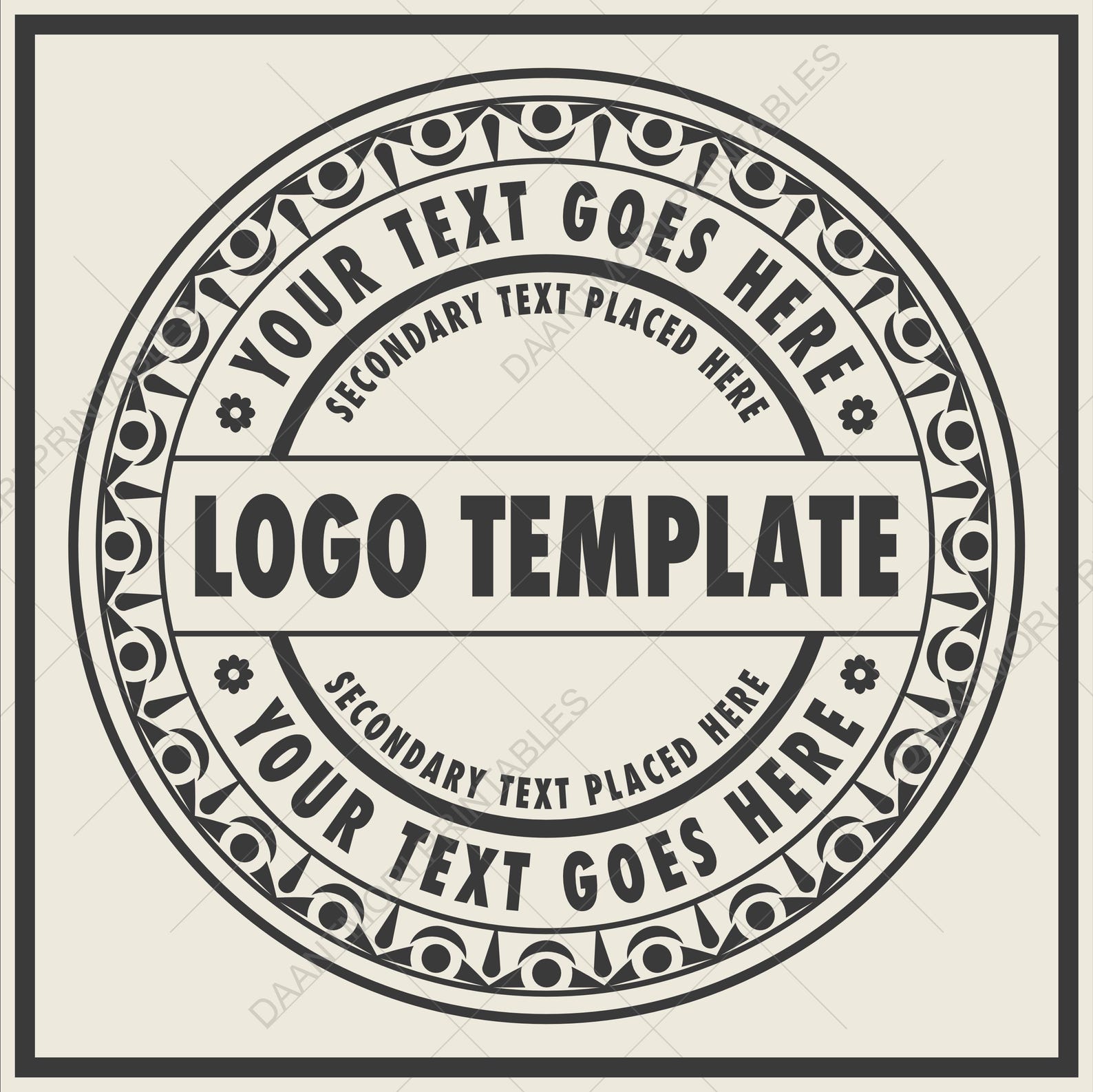 Canva Logo Templates, Vintage Logo Badge Templates, Editable Label ...