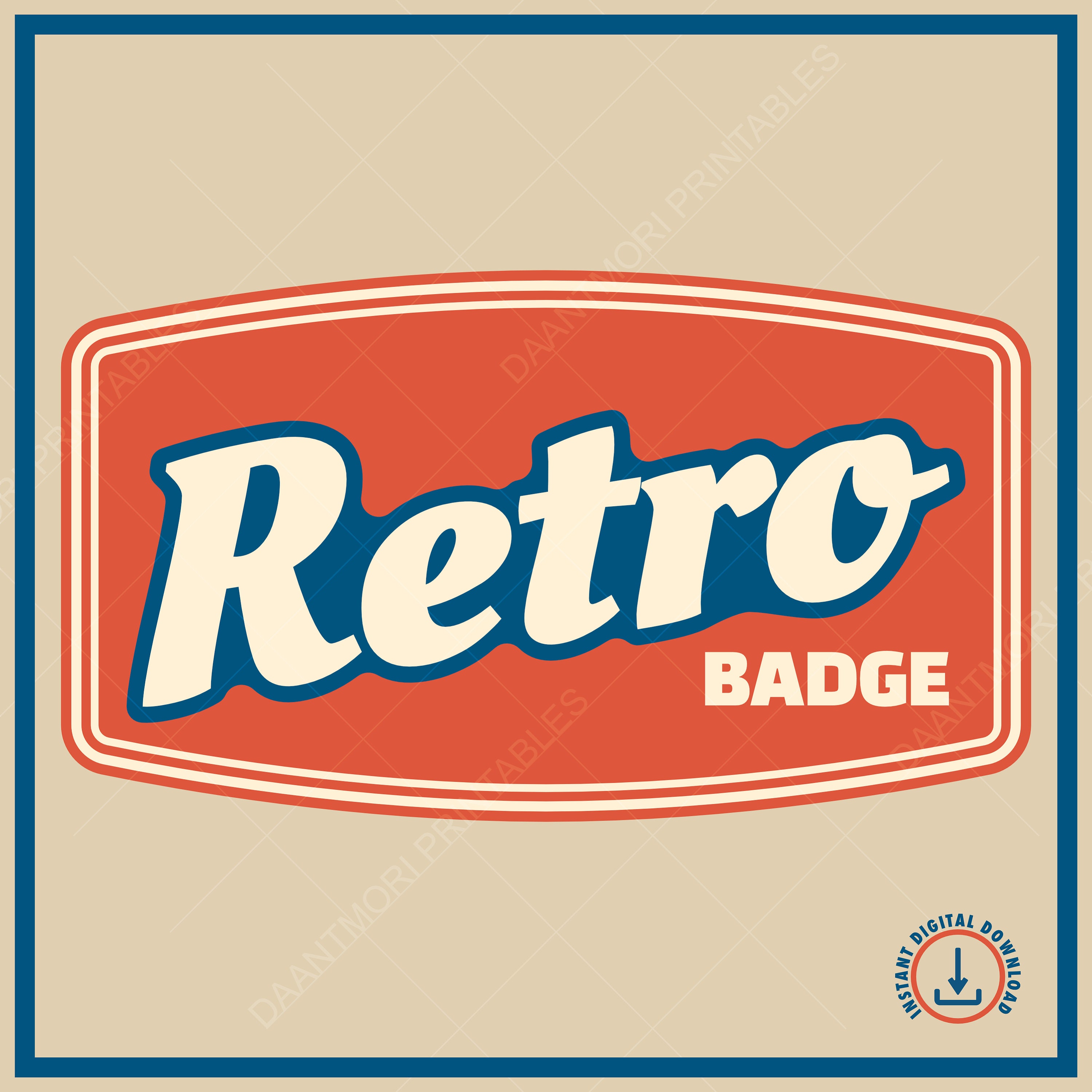 Retro Logo Badge Templates: Editable Vintage Company Logos (SVG, PNG ...