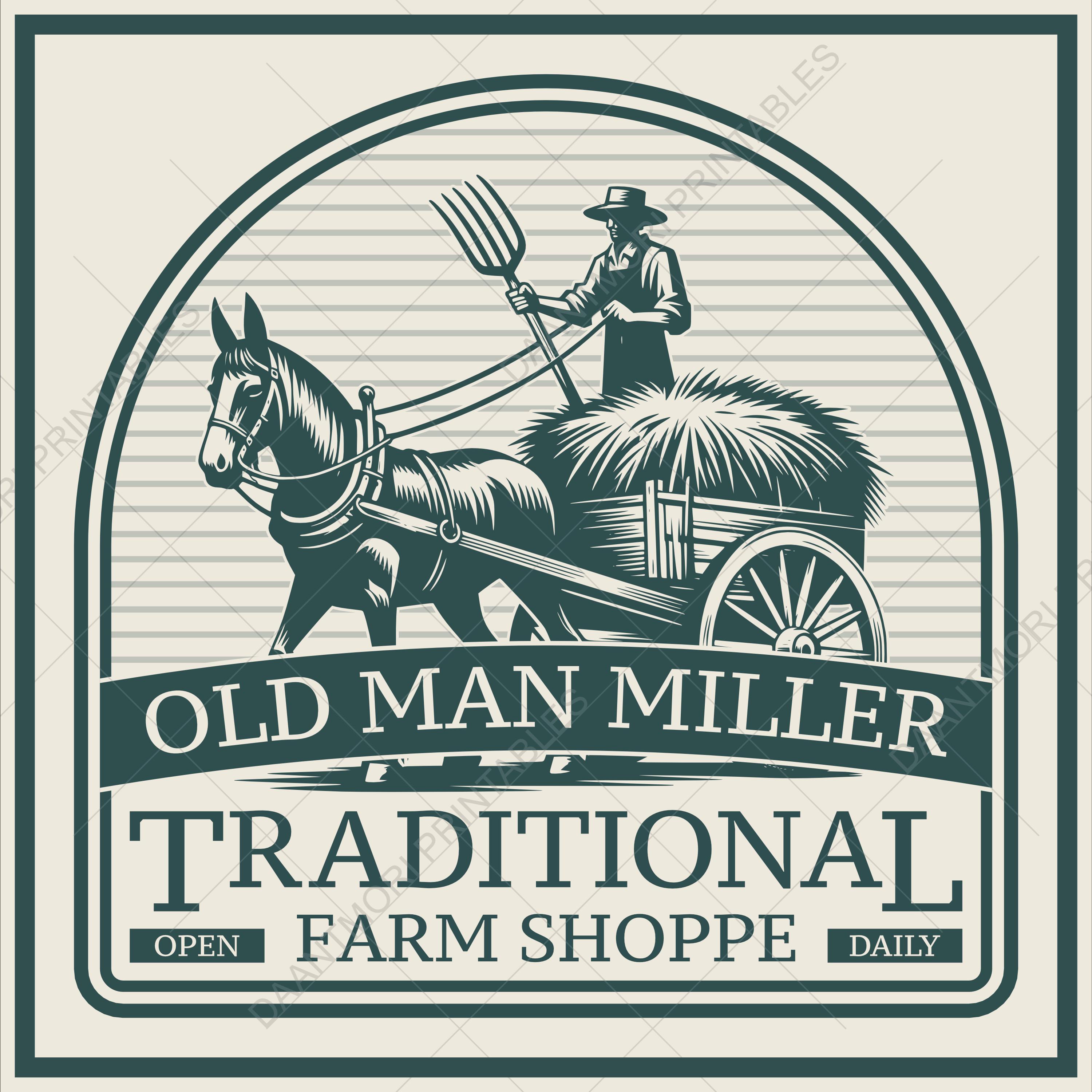 Vintage Farm Logo Bundle: Editable Agriculture Designs (digital ...