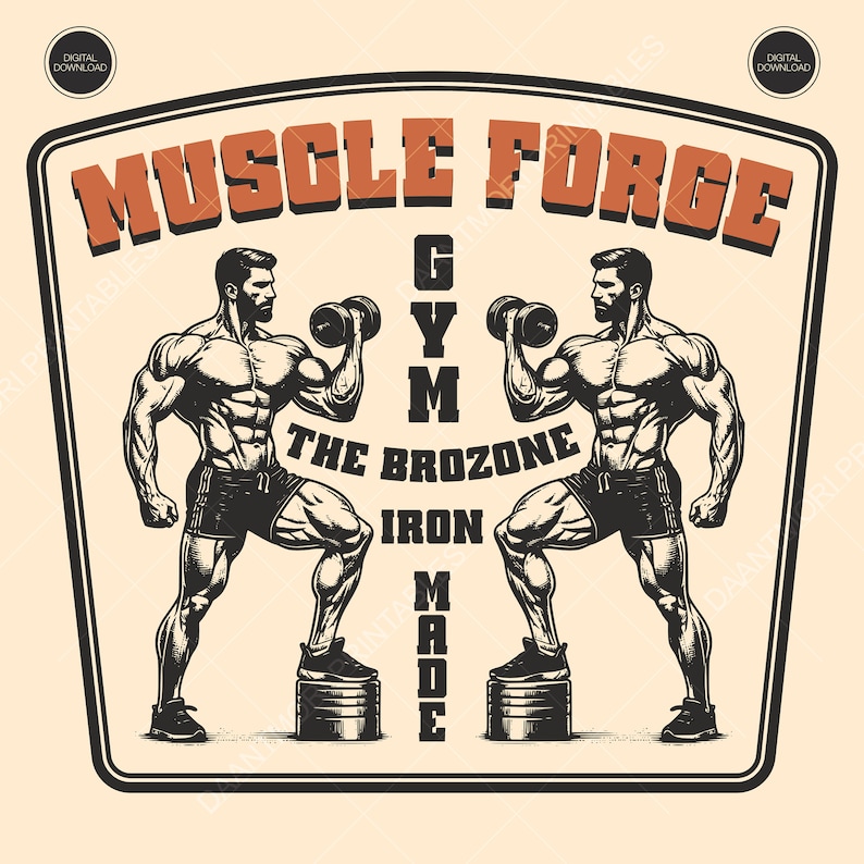 Vintage Gym Logo Bundle, Fitness Logo Design Bundle, Workout Logos ...