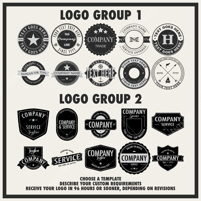 Custom Logo Badge, Personalised Company Logo, Made to Order Logo ...