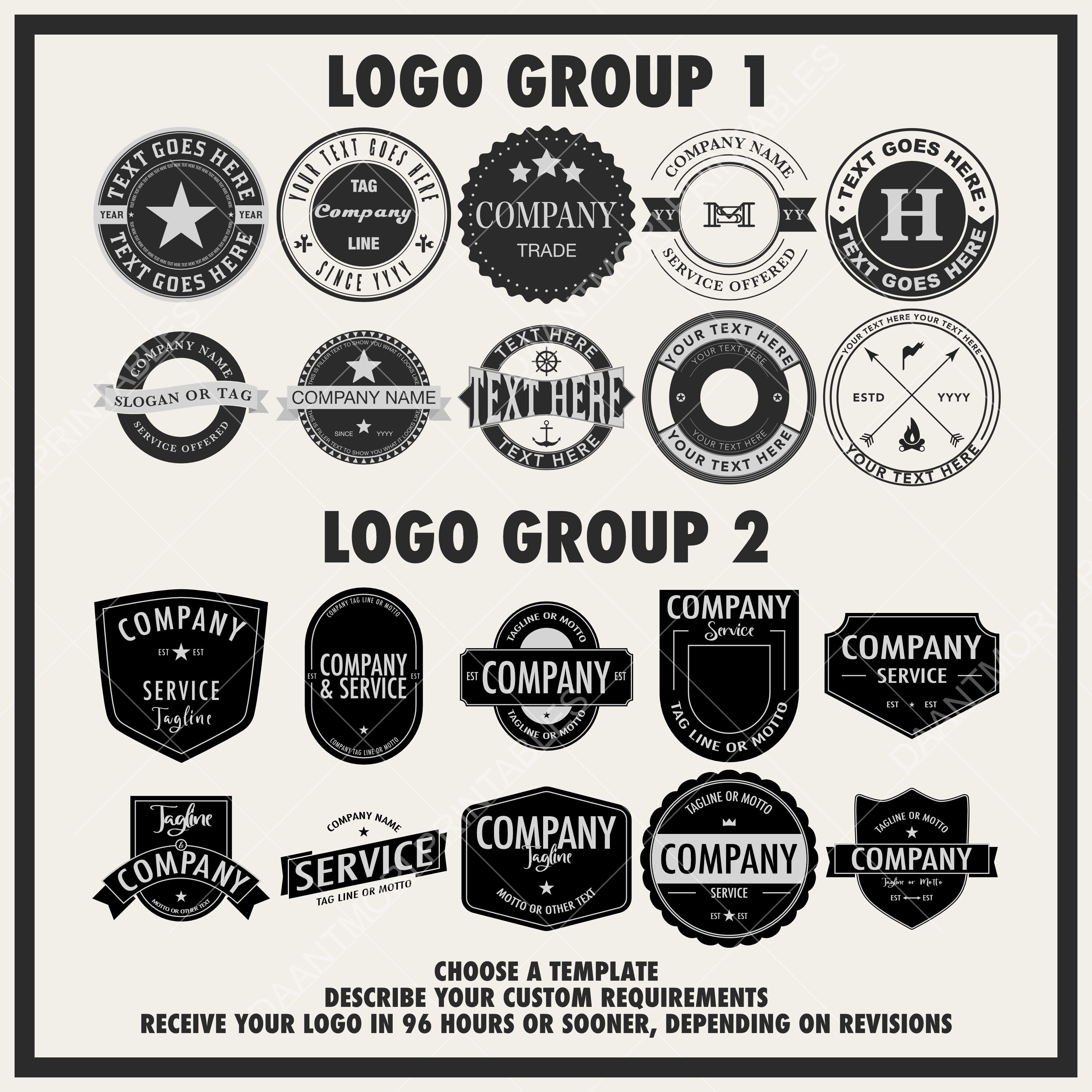 Custom Logo Badge, Personalised Company Logo, Made to Order Logo ...
