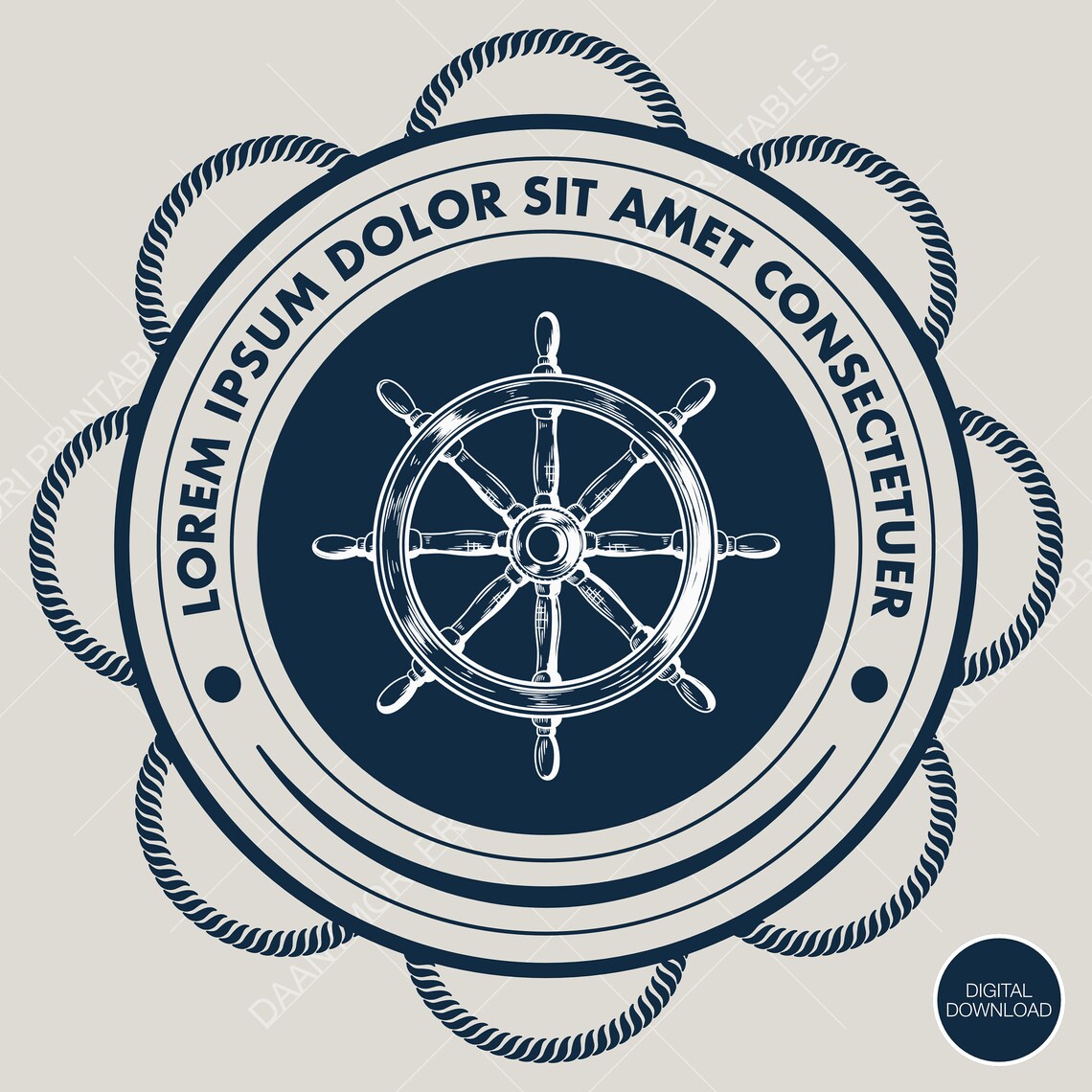 Nautical Logo Templates: Editable Marine SVG Bundle (digital Download ...