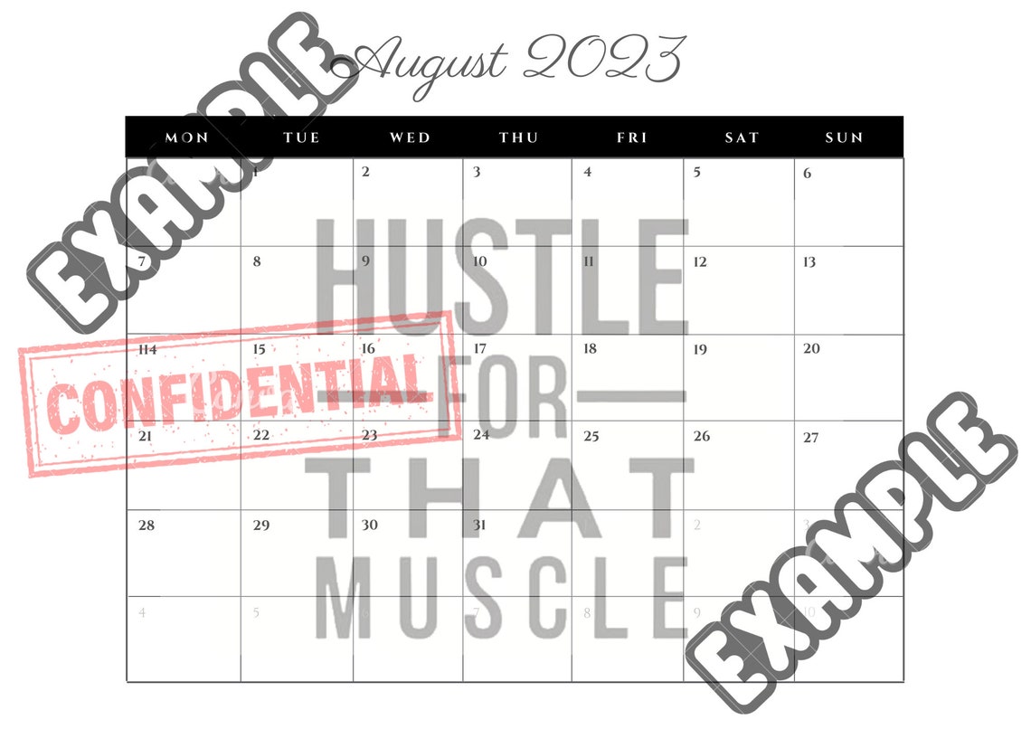 Printable Calendar 2023 | Motivation Quotes Calendar | Gym Motivation ...