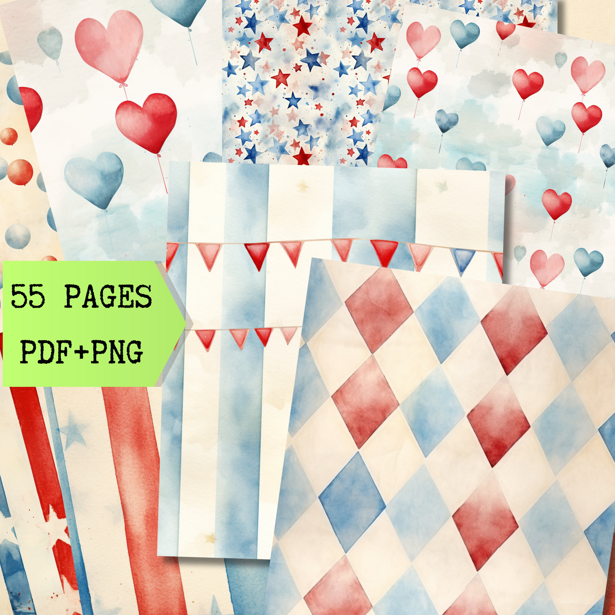Vintage Circus Paper - A4 Digital Paper - Digital Paper, Cover Page ...
