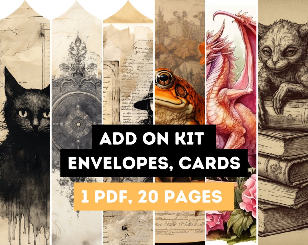Envelopes and Postcards for Your Witchy Junkjournal, Junkjournaling ...
