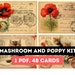 48 Vintage Postcards Printable - Mashrom, Poppy, Dog, A Little Bit of ...