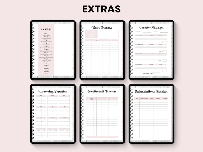Undated Digital Budget Planner, Goodnotes Budget Planner, Budget ...