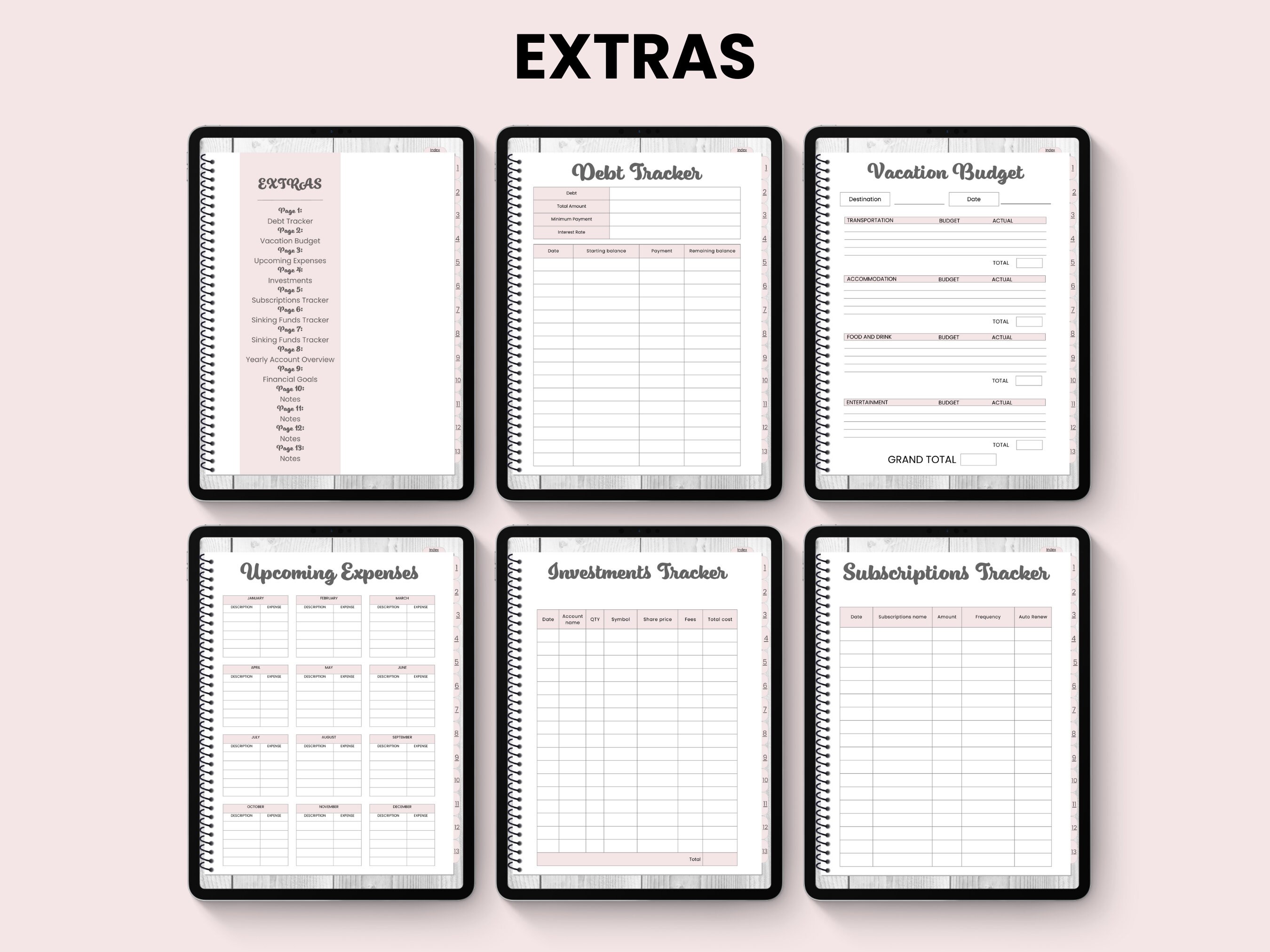 Undated Digital Budget Planner, Goodnotes Budget Planner, Budget ...
