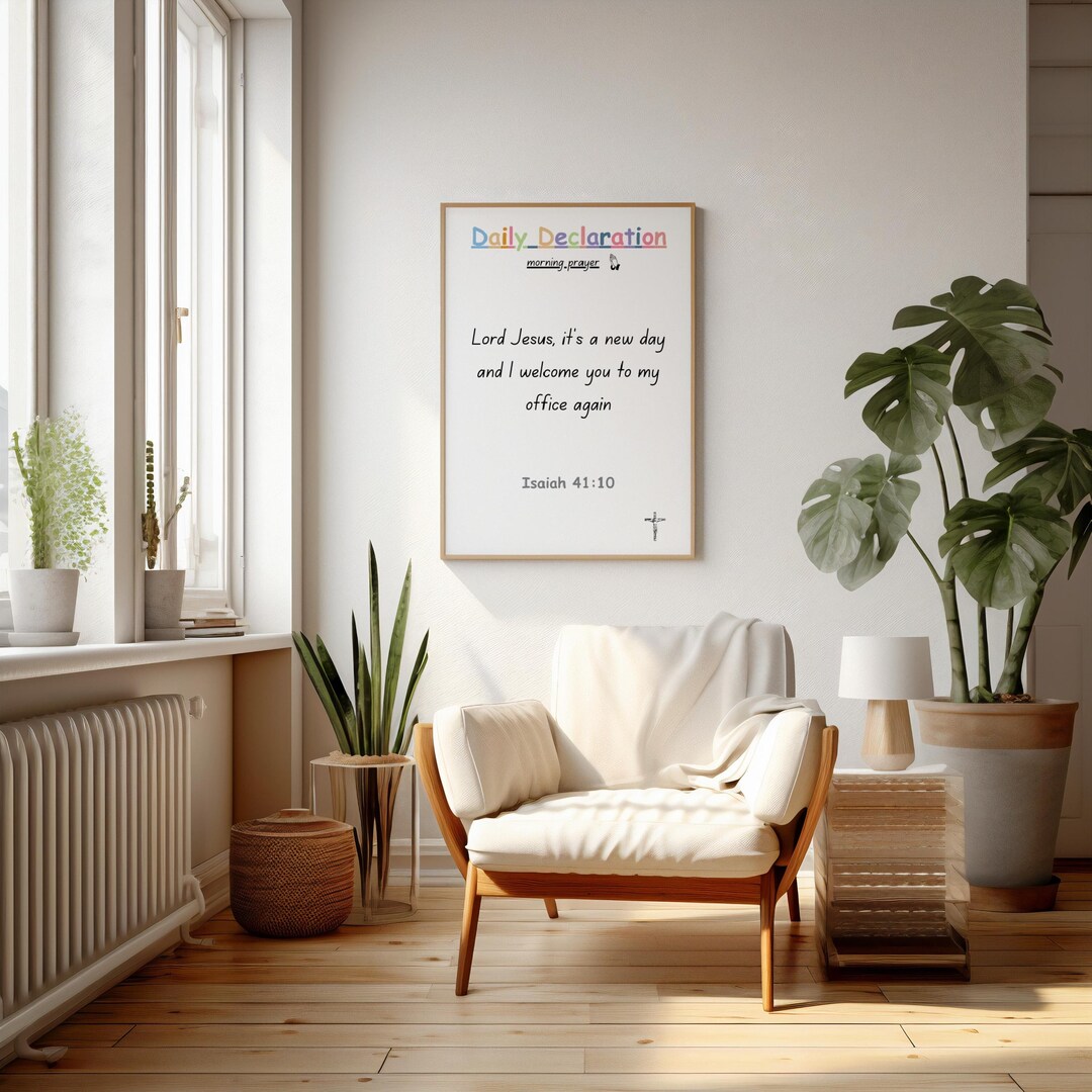 Office Modern Christian Art Christian Wall Art Scripture Wall Art Bible ...