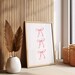 Pink Bow Printable Wall Art, Coquette Room Decor, Preppy Trendy ...