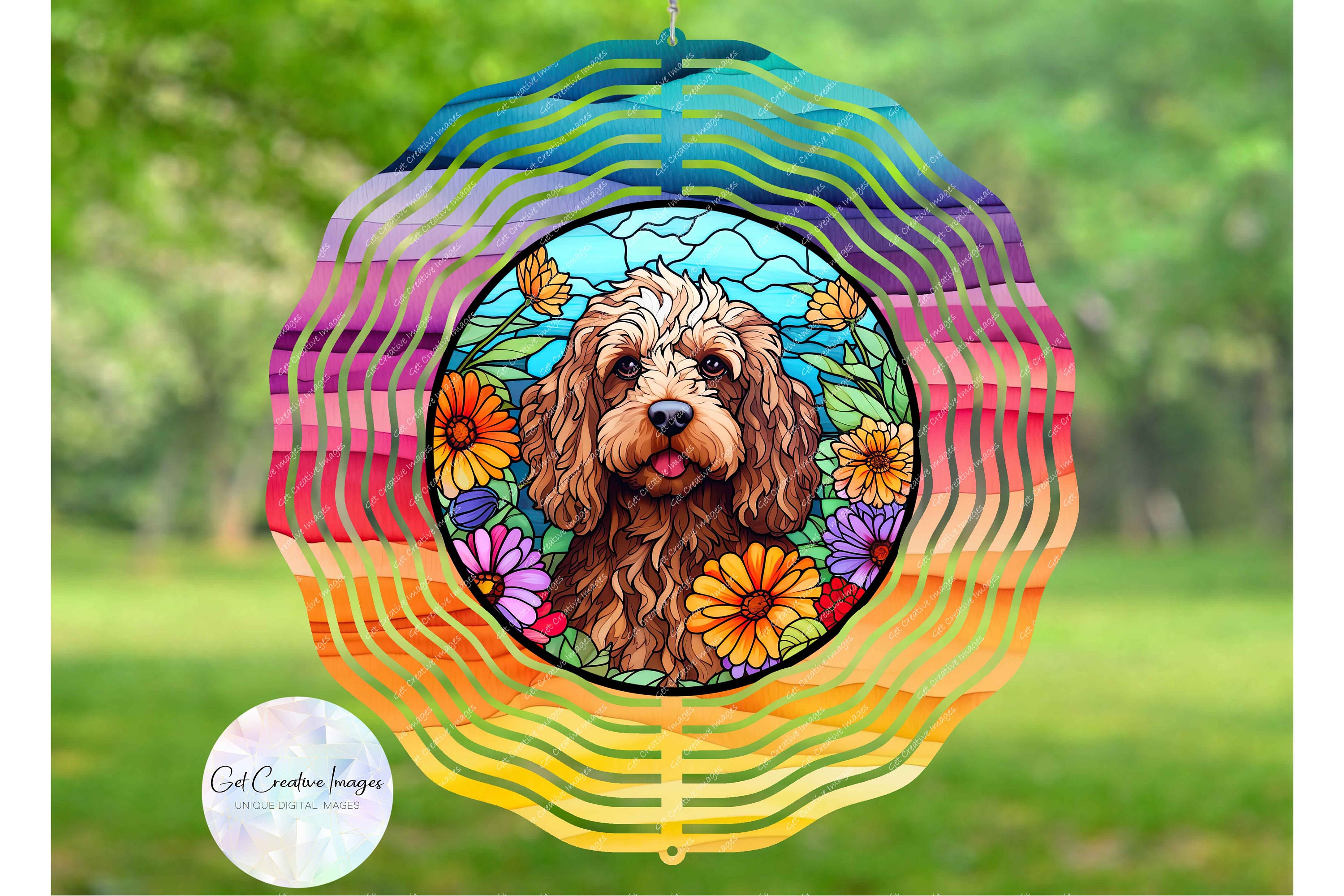 Cockapoo Dog Instant Download Wind Spinner JPEG, Digital JPG Image ...
