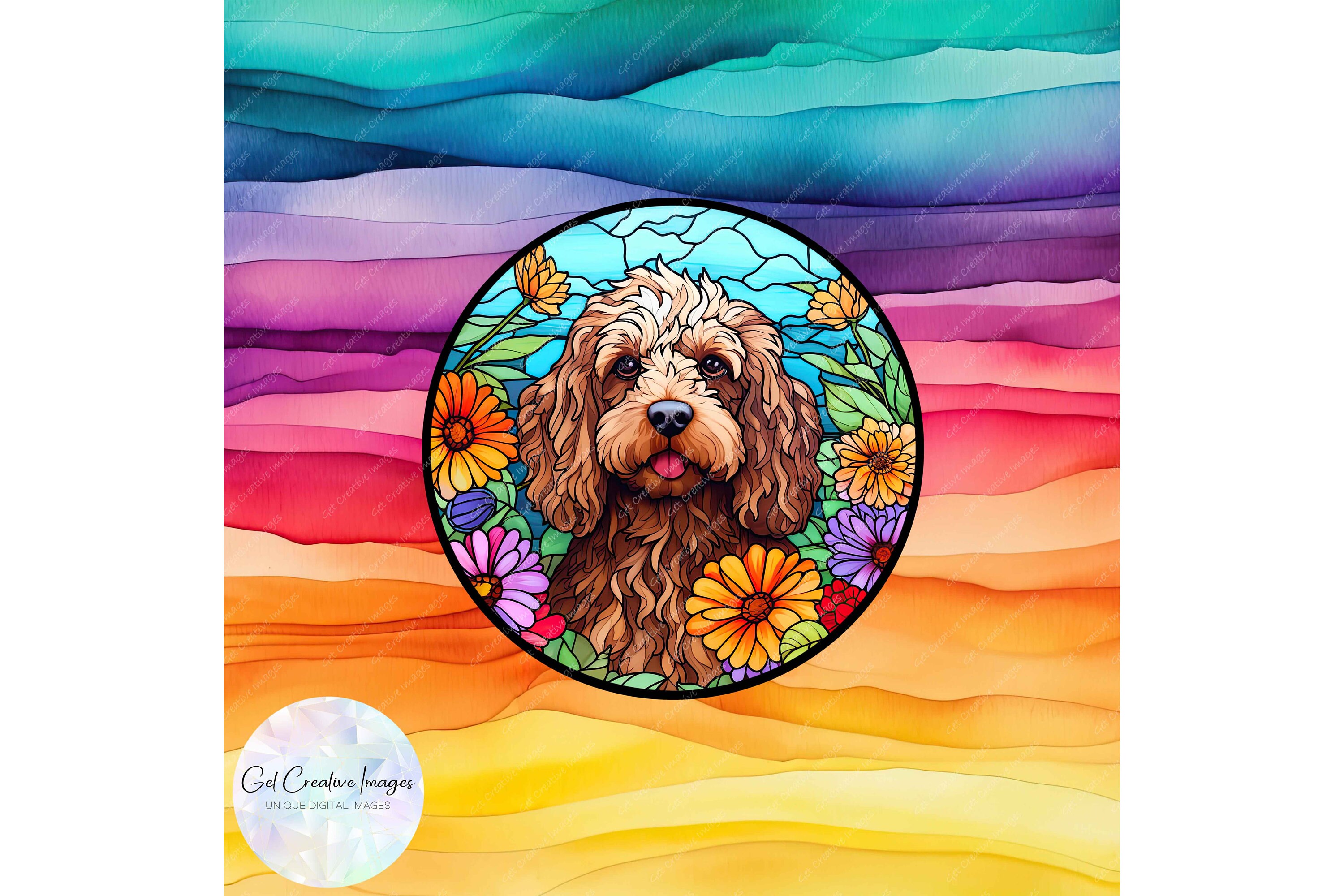 Cockapoo Dog Instant Download Wind Spinner JPEG, Digital JPG Image ...