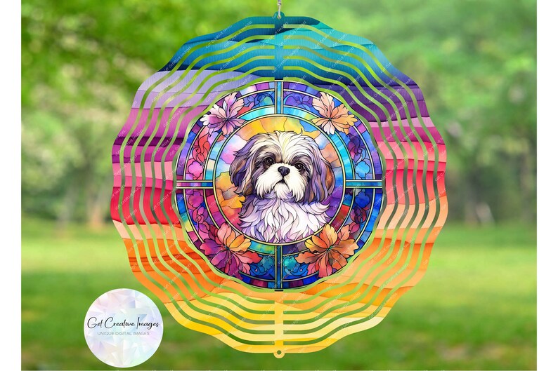 Shih Tzu Dog Instant Download Wind Spinner JPEG, Digital JPG Image ...