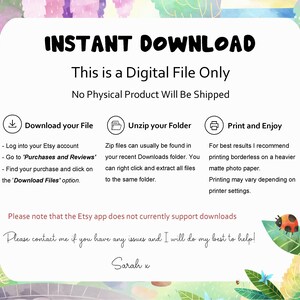 Lilies Printable Stationery, Lily Flowers Instant Download Writing ...