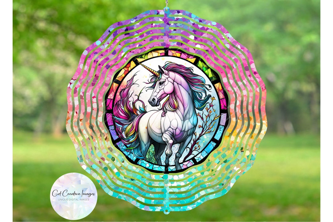 Unicorn Instant Download Wind Spinner Jpeg, Template for Sublimation ...