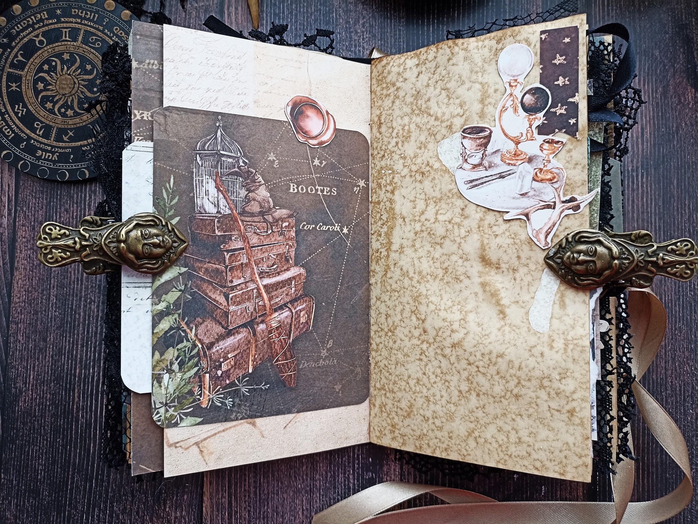 Mystic Halloween Junk Journal for Sale Dark Gothic Spell Grimoire ...