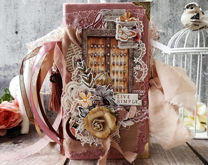 Beautiful Large Handmade Junk Journal. Handmade Notebook. - Etsy