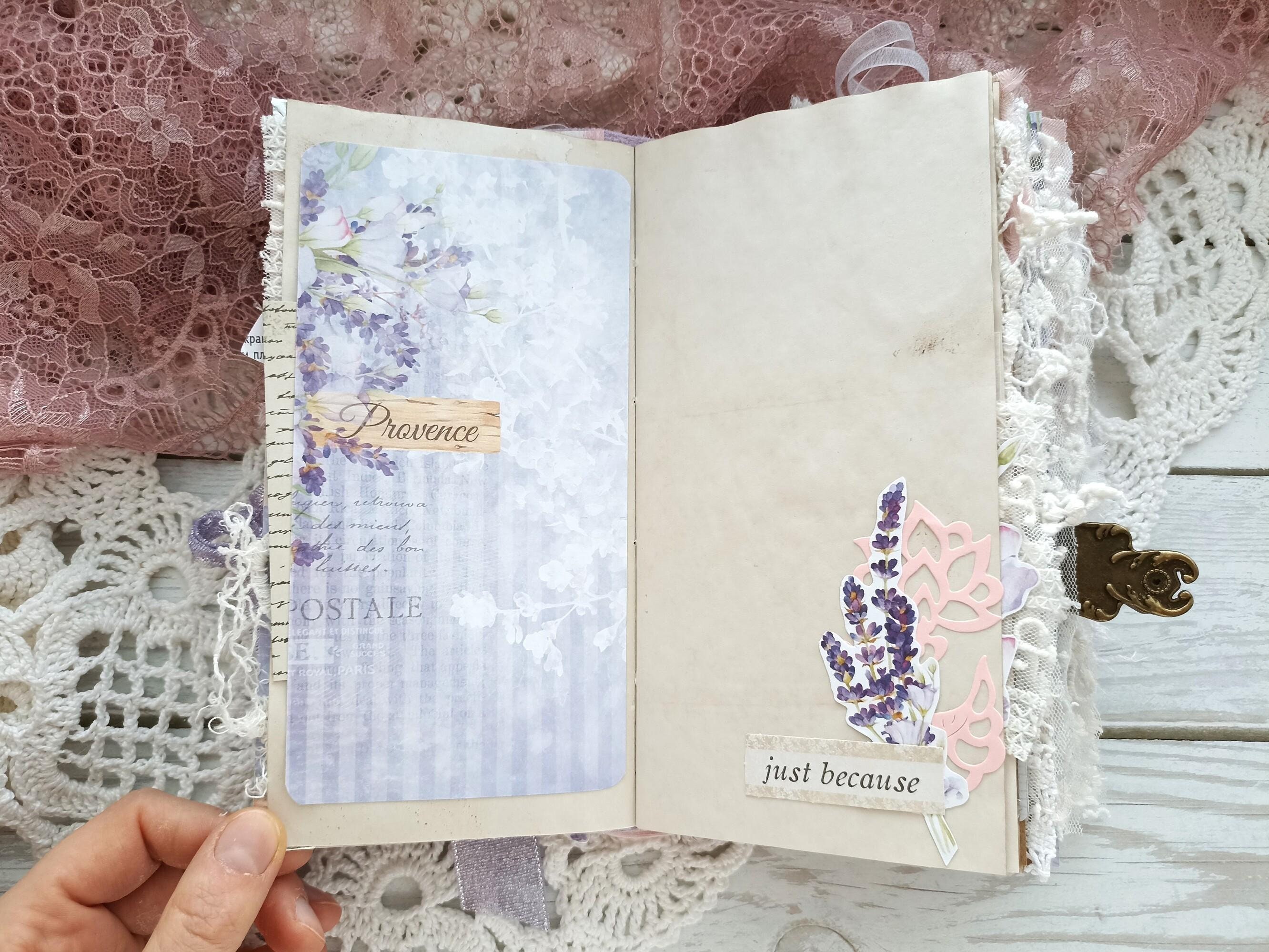 French Cottage Life Junk Journal for Sale Lavender Provance Treasure ...