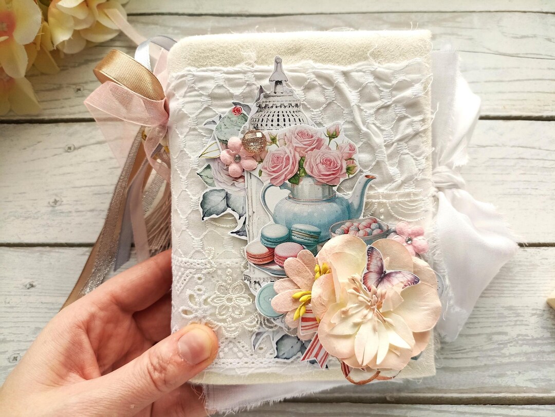 Lace French Chic Junk Journal Handmade Blank Wedding Coquette Journal ...