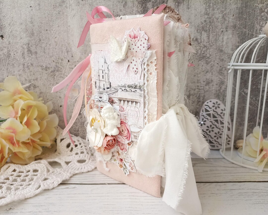 Paris Love French Chic Junk Journal for Sale Large Romantic Angel ...