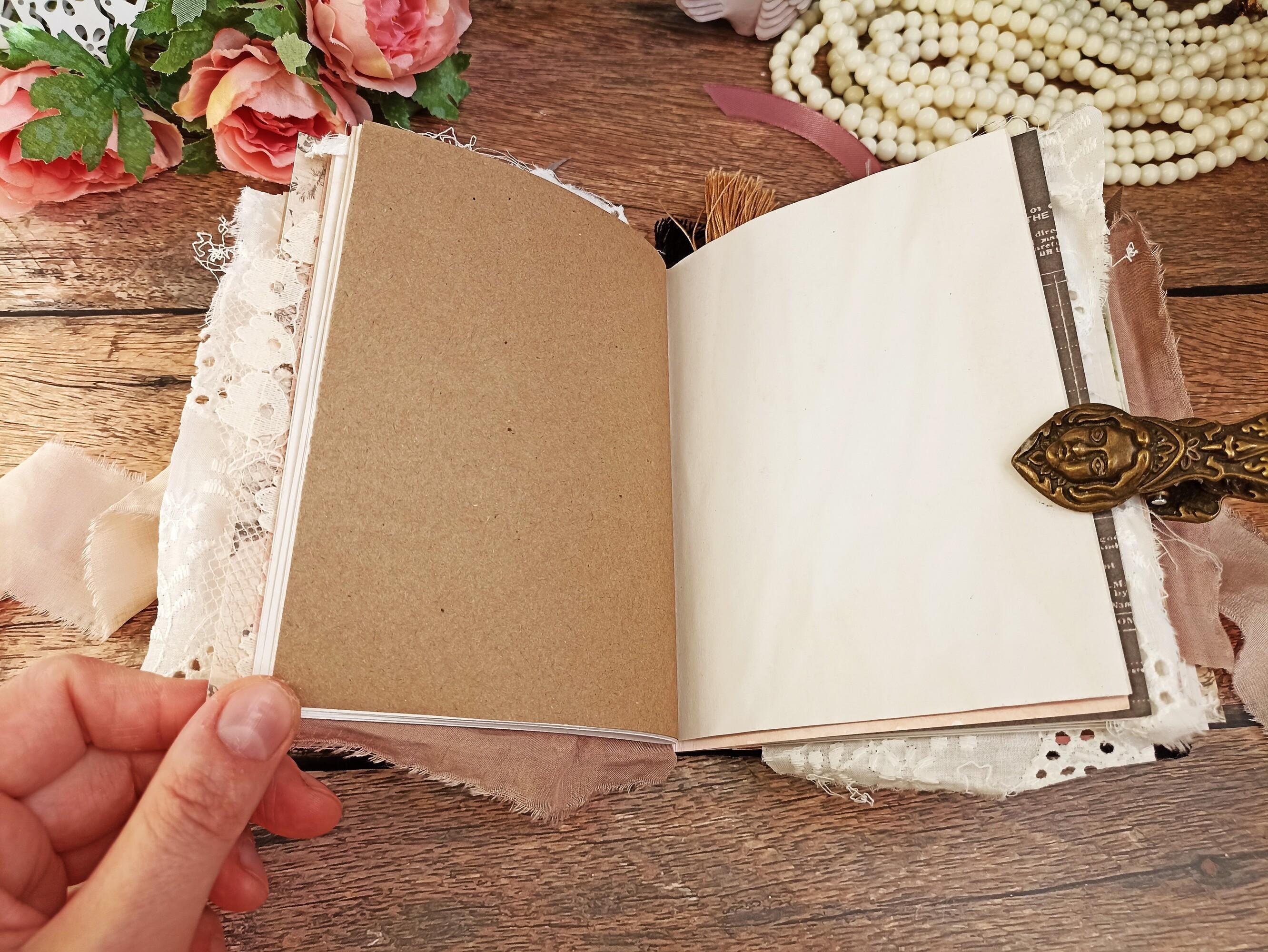 Secret Garden Junk Journal for Sale Blank Romantic Dark Flowers Chunky ...