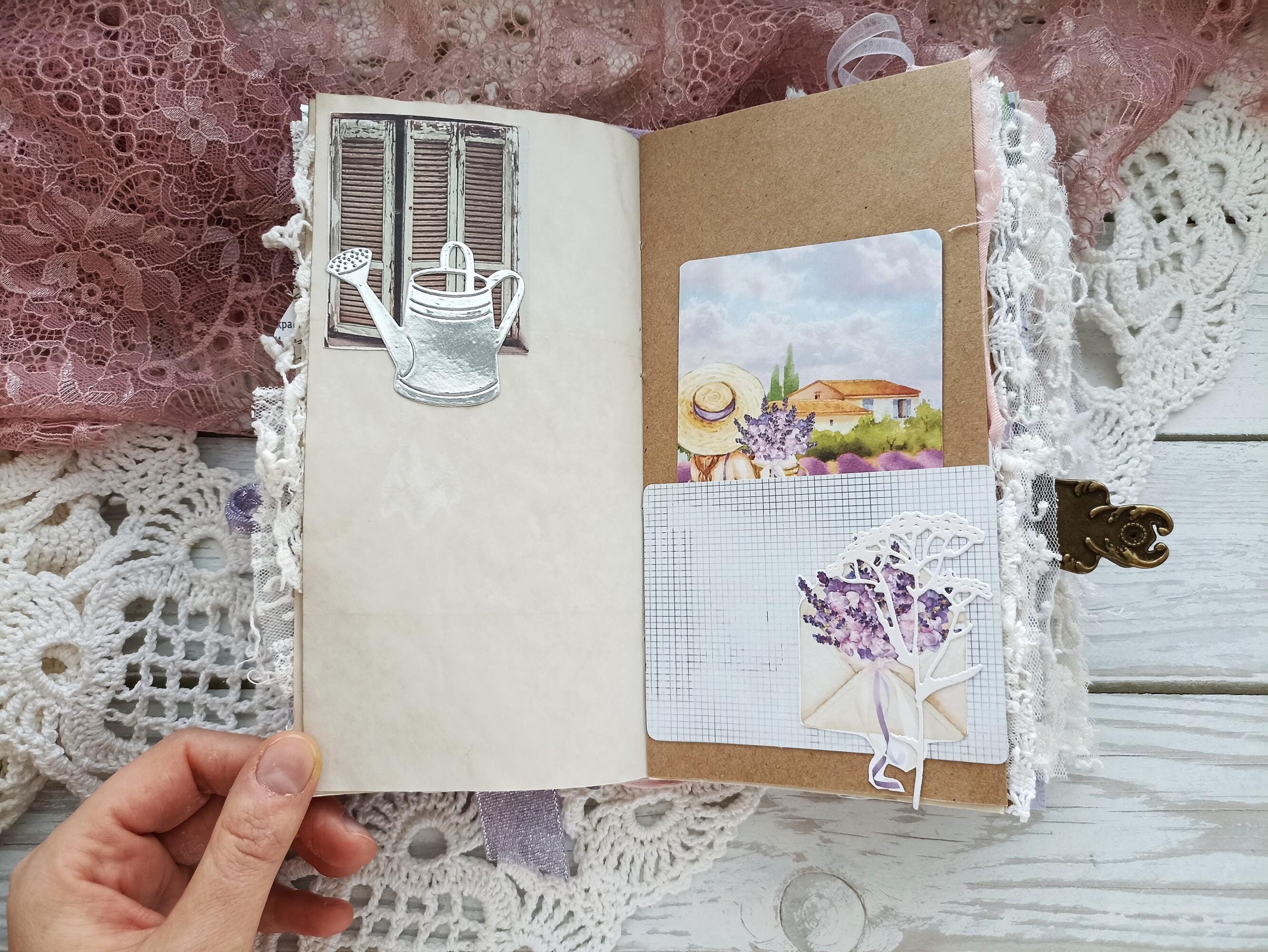 French Cottage Life Junk Journal for Sale Lavender Provance Treasure ...