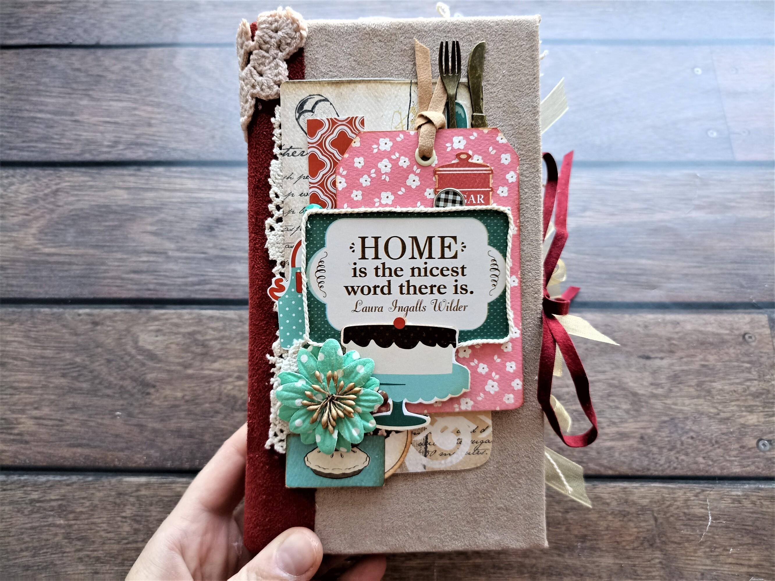 Recipe Junk Journal Handmade Kitchen Cookbook Journal for Sale - Etsy