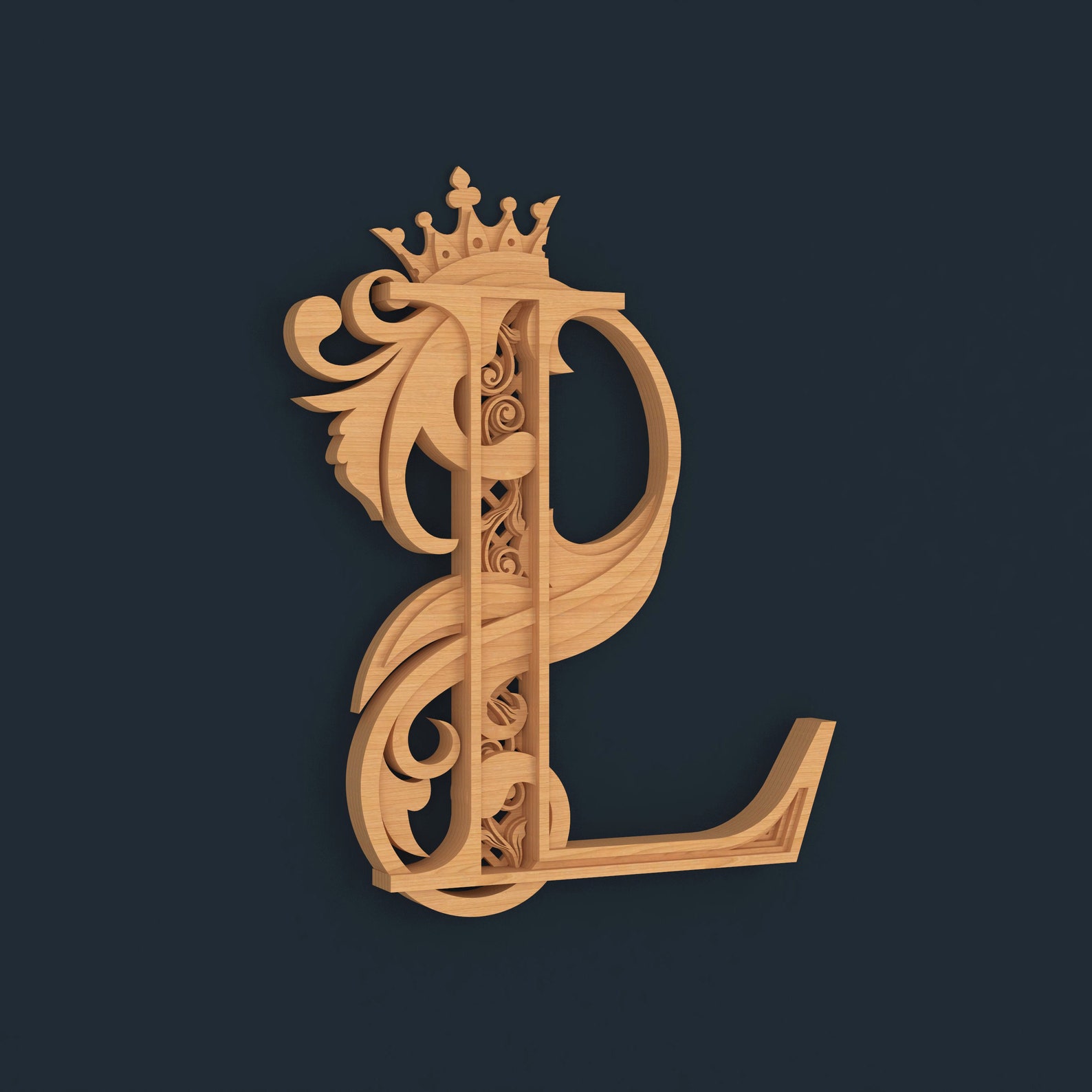 Layered Letter L, DXF, Digital Download, Wall Art Multilayer Letter ...