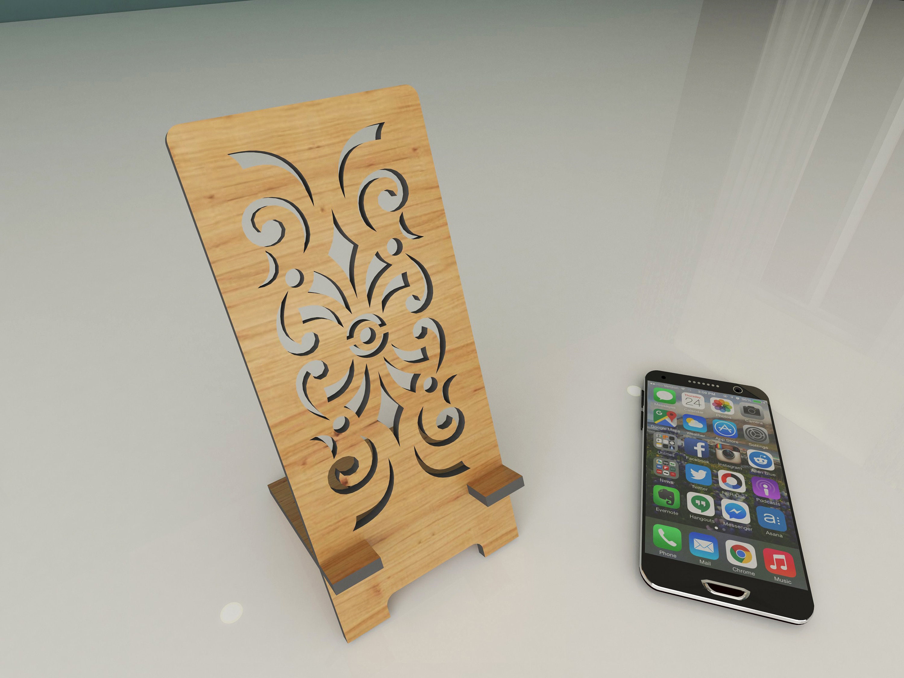 Phone Stand Pdf, SVG, Dwg, Cdr, Dxf Laser Cut Files INSTANT DOWNLOAD ...