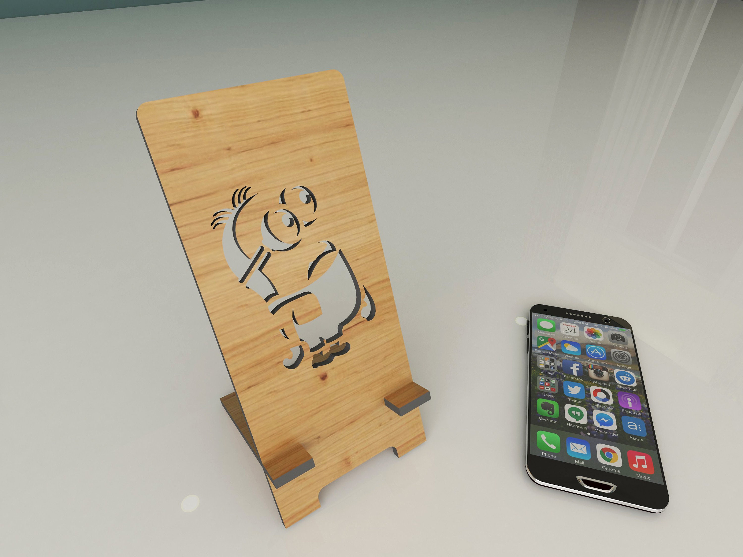 Phone Stand Pdf SVG Dwg Cdr Dxf Laser Cut Files - Etsy UK