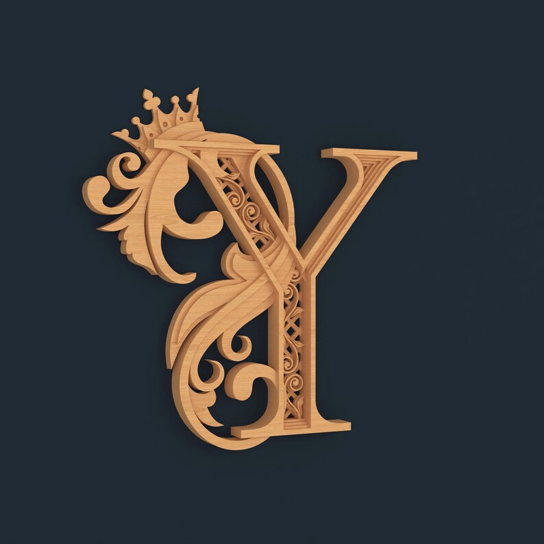 Layered Letter Y DXF Digital Download Wall Art Multilayer - Etsy