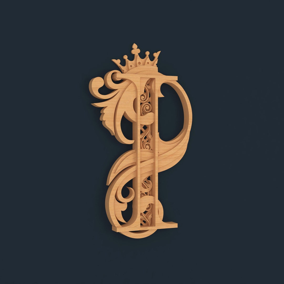 Layered Letter I, DXF, Digital Download, Wall Art Multilayer Letter ...