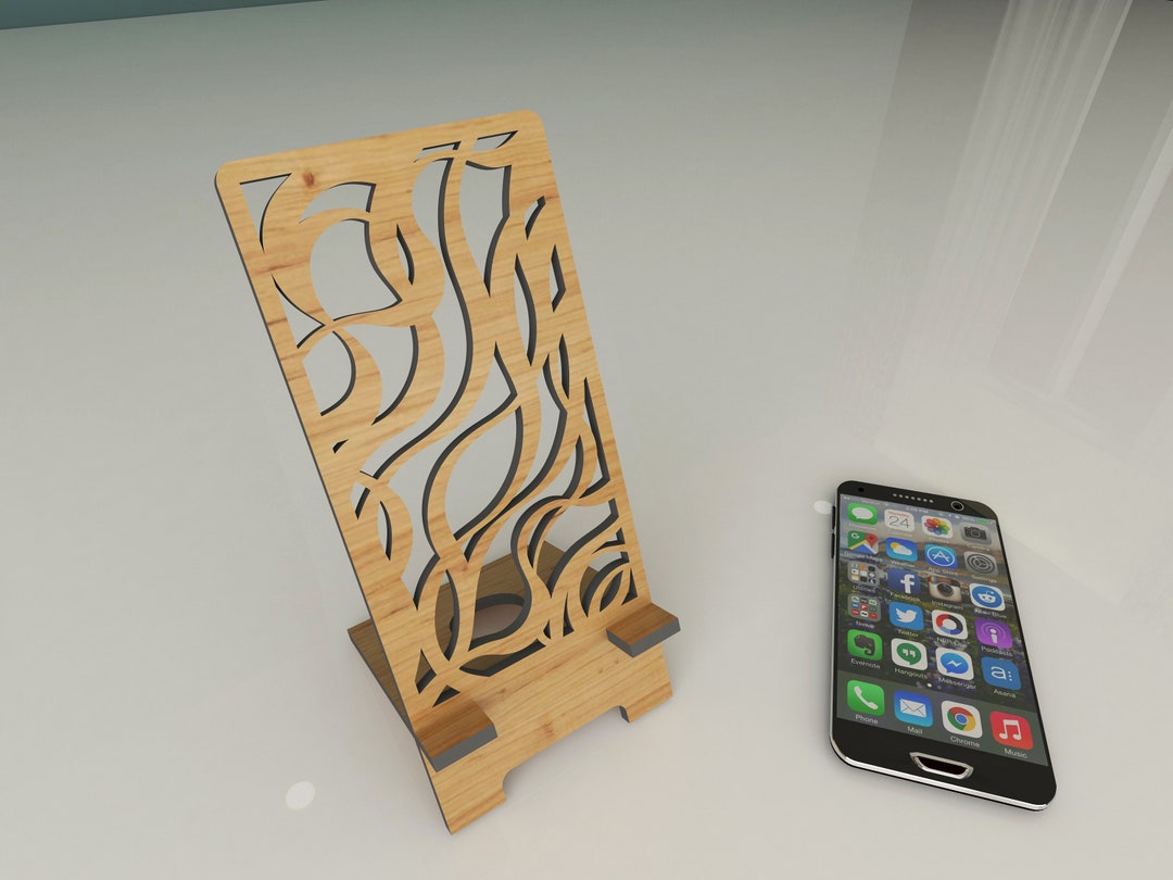 Phone Stand - Pdf, SVG, Dwg, Cdr, Dxf Laser Cut Files -- INSTANT ...