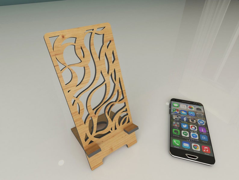 Phone Stand Pdf SVG Dwg Cdr Dxf Laser Cut Files - Etsy