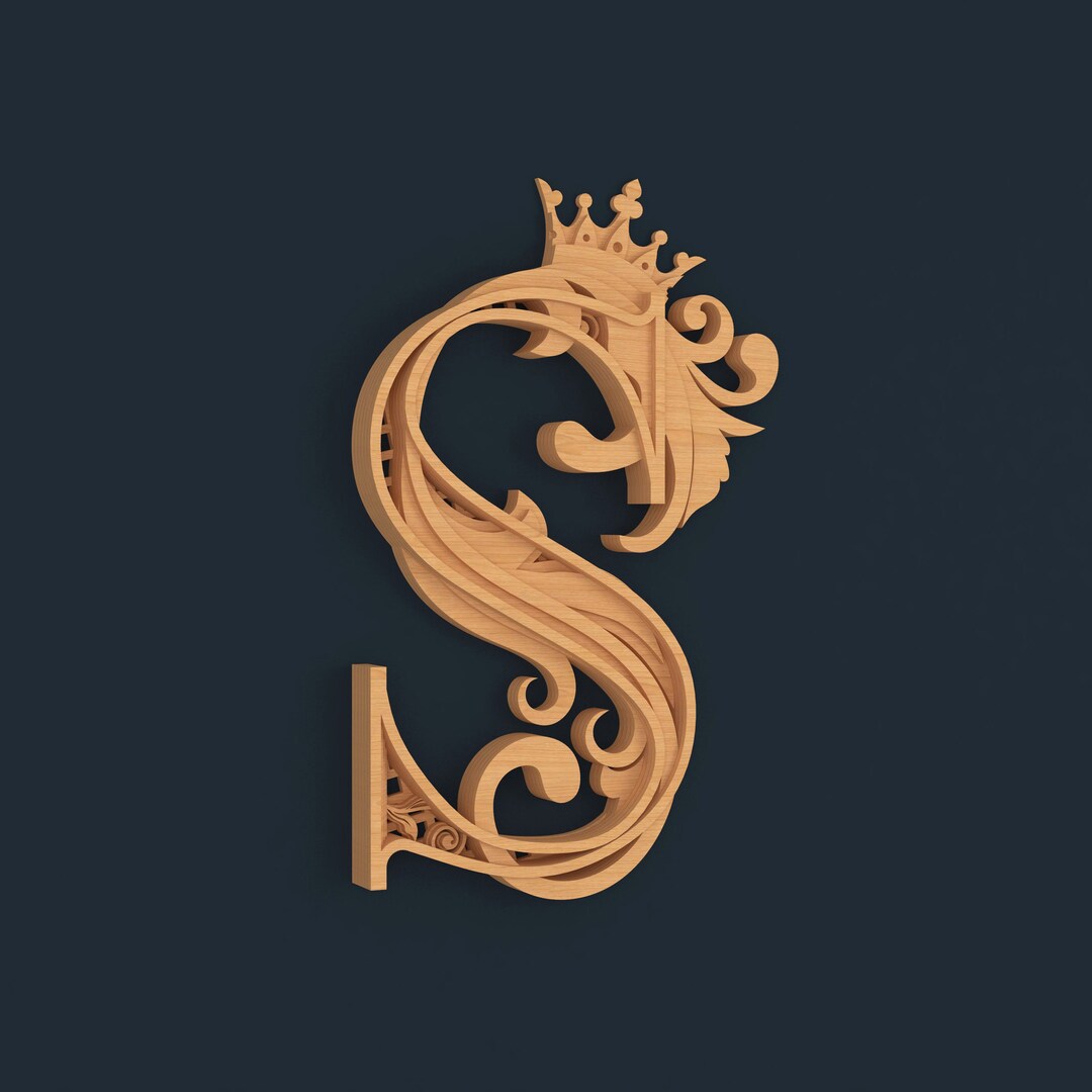 Layered Letter S, DXF, Digital Download, Wall Art Multilayer Letter ...