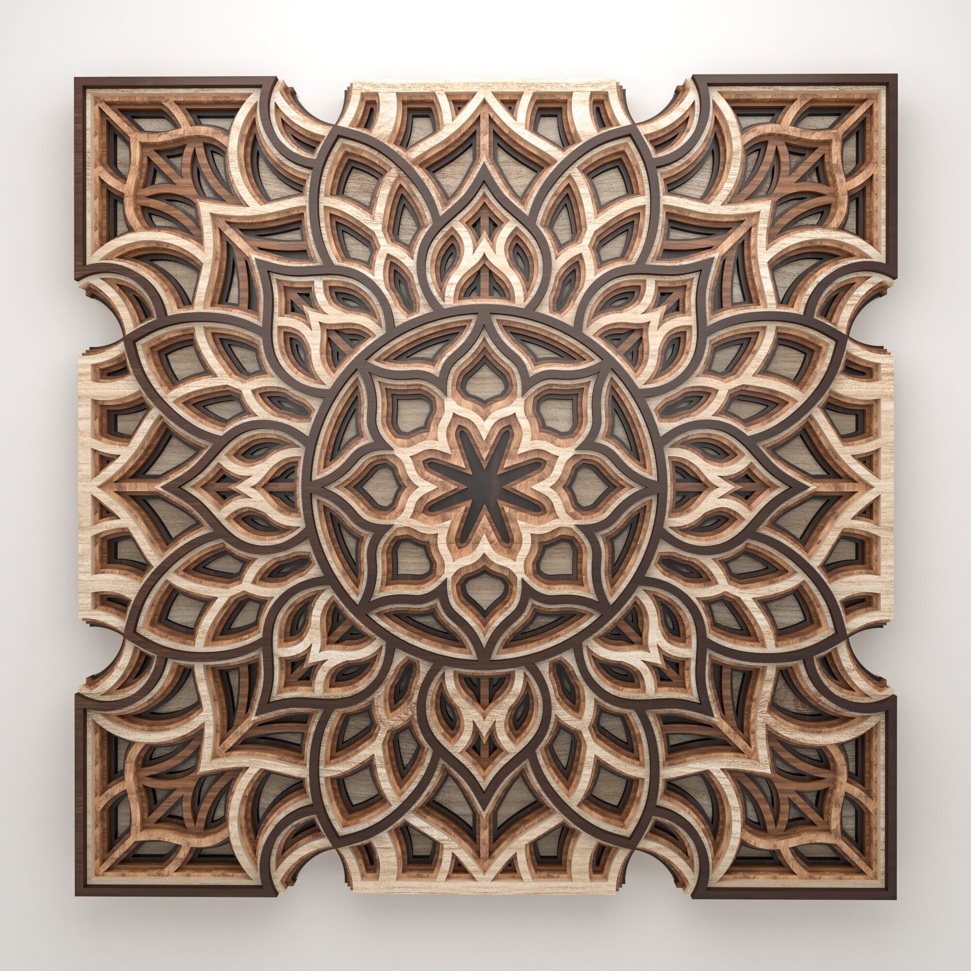 Large 06 Layer Multilayer Template, Vector File for Laser Machines, CNC ...