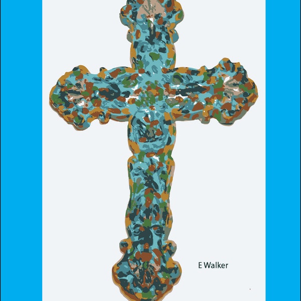 Painted Cross - Etsy