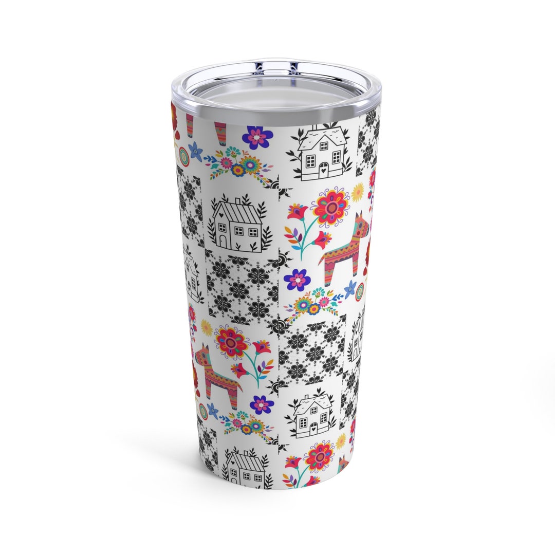 Alpaca Pinata With Black House and Flowers Hippie Boho Cute Patchwork ...