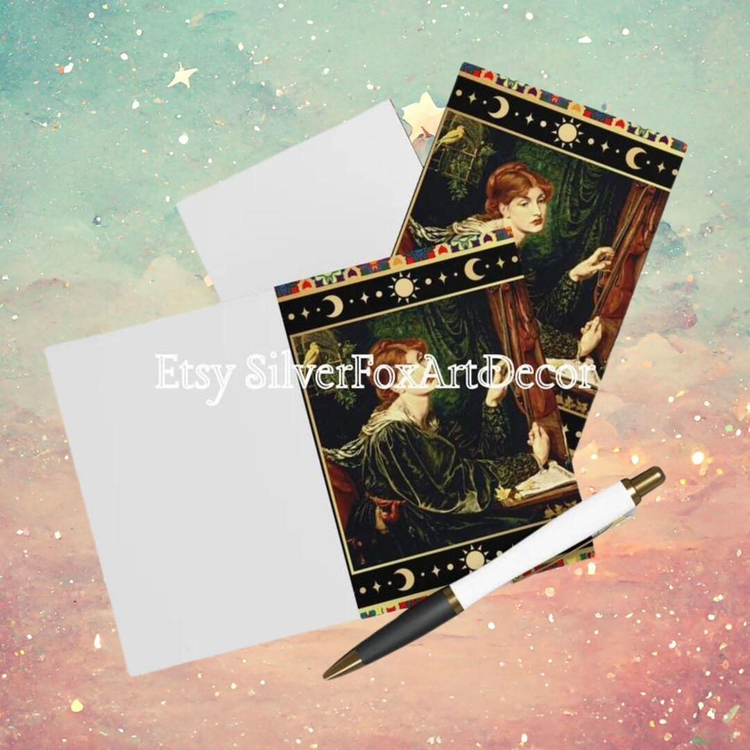Set of Pre-raphaelite Art Greeting Cards 5 Pack and 5 Envelopes S.F ...