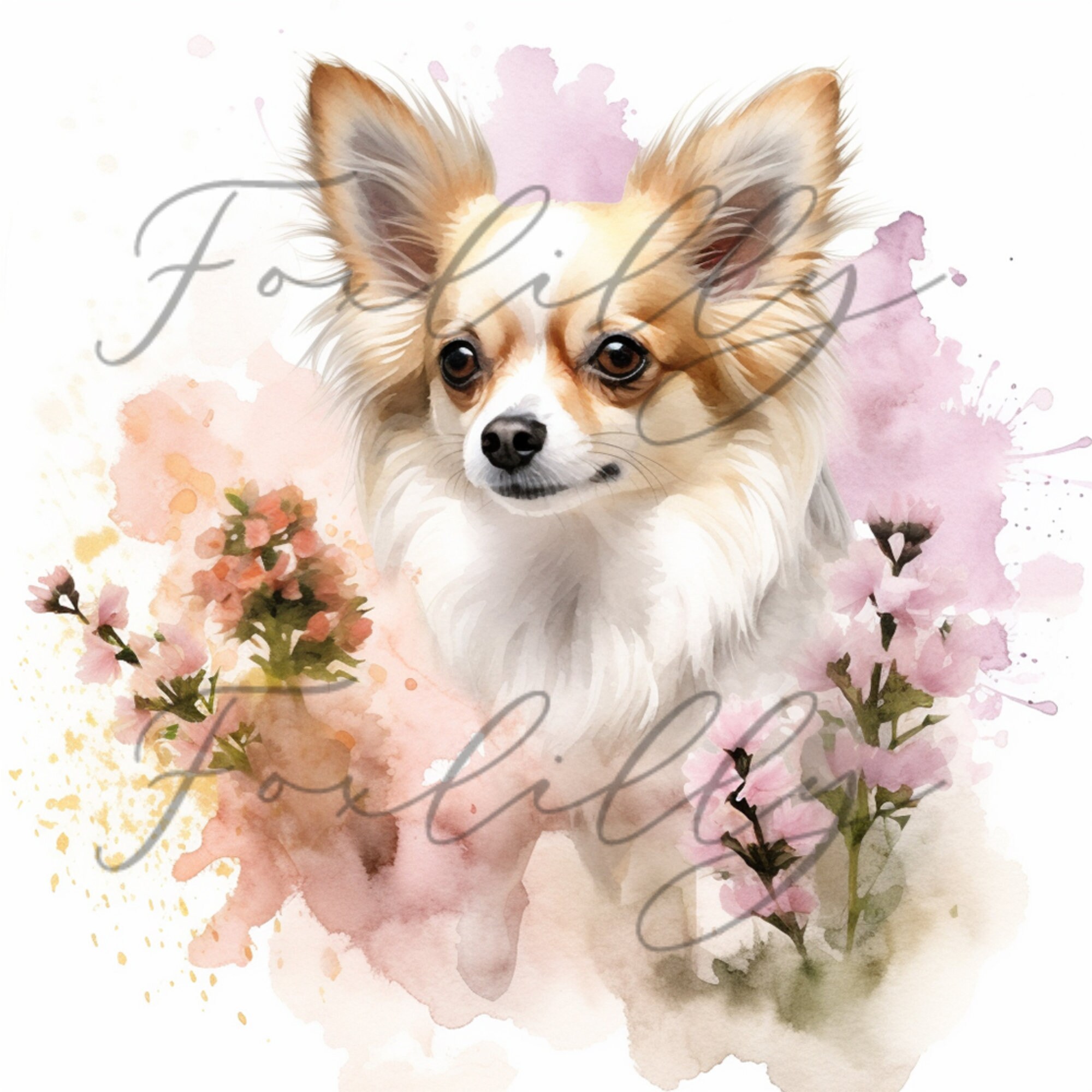 Watercolor Chihuahua Clipart Bundle 10 High Quality JPG - Etsy