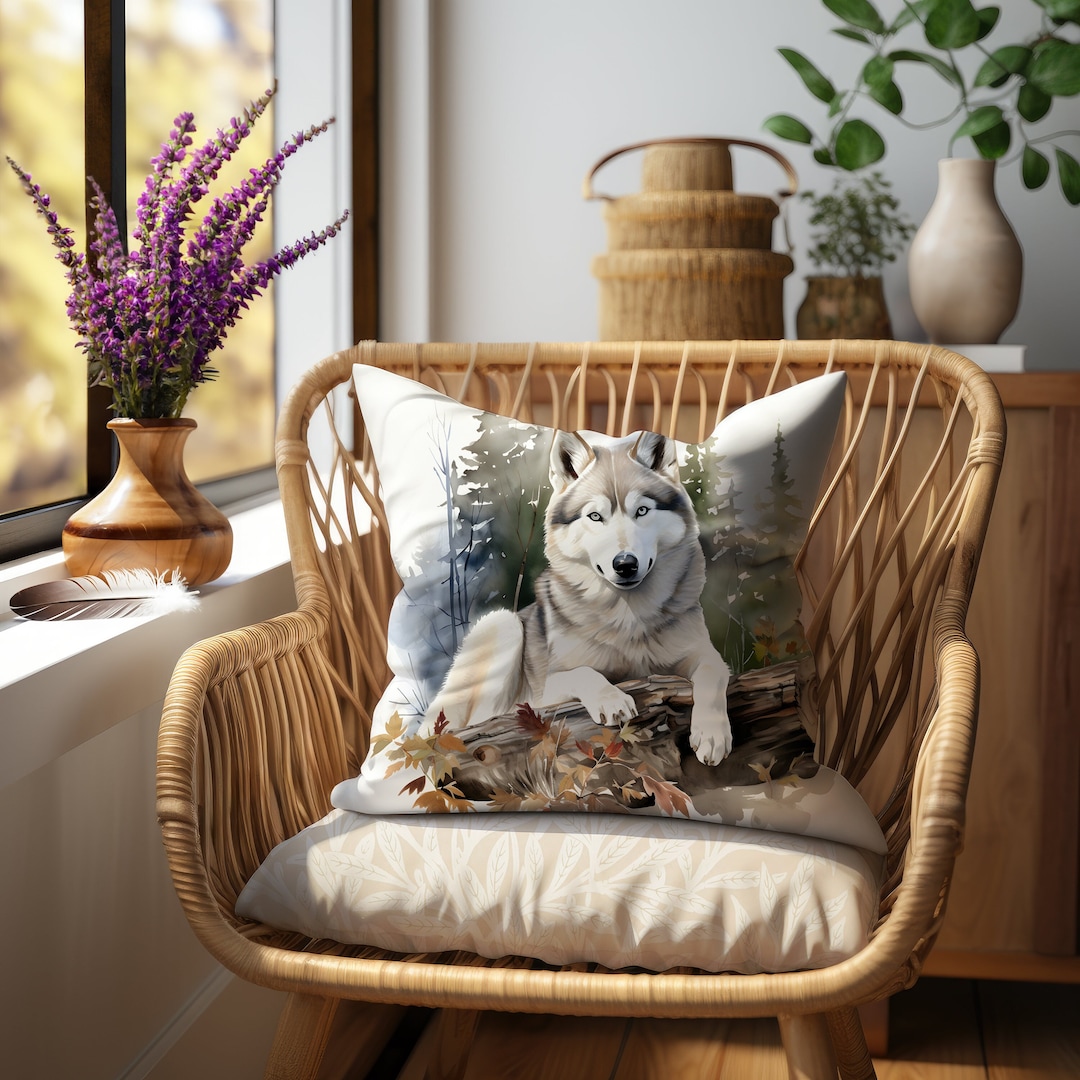 Siberian Husky Pillow Cover Pet Home Decor Gift Ideas Dog Mom Gift Cute ...