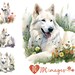 Watercolor German Shepherd Clipart Bundle, German Shepherd Sublimation ...