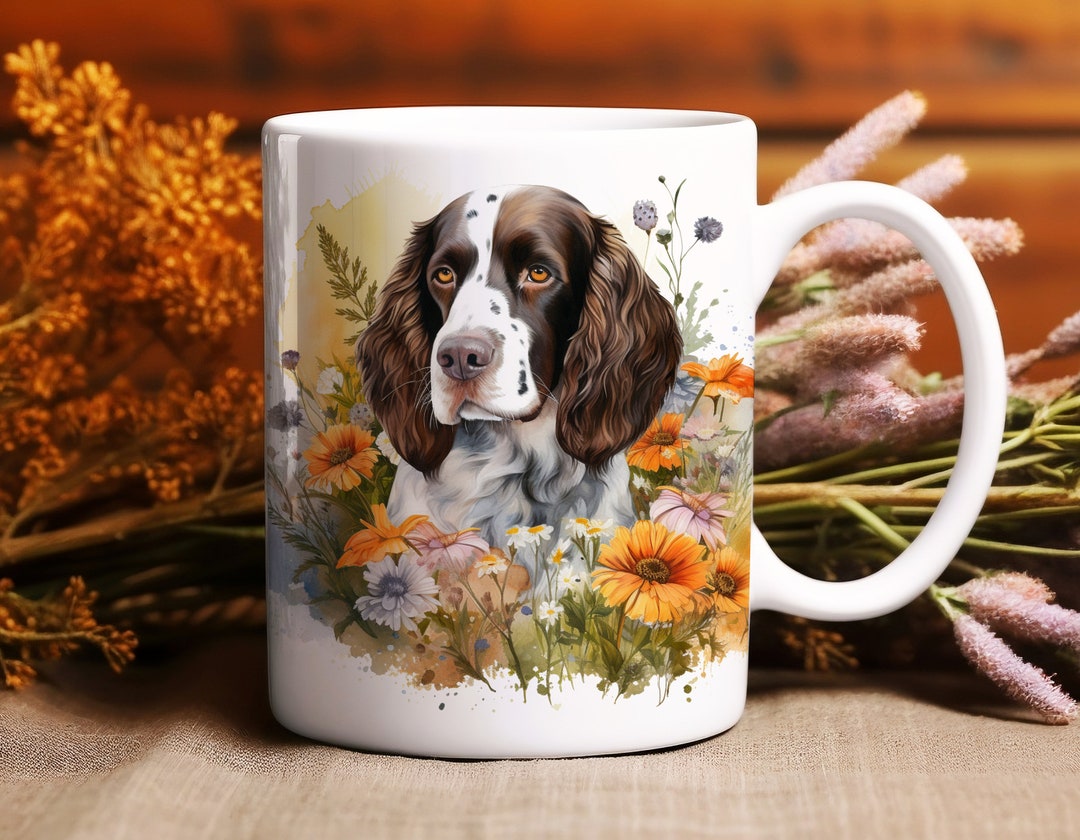 Watercolor English Springer Spaniel Mug 11oz Ceramic Dog Lover Coffee ...