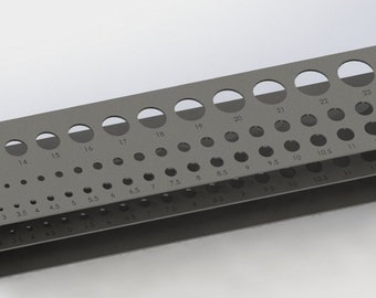 SVG Drill Bit Organizers SVG File With Sizes for Use With CNC - Etsy