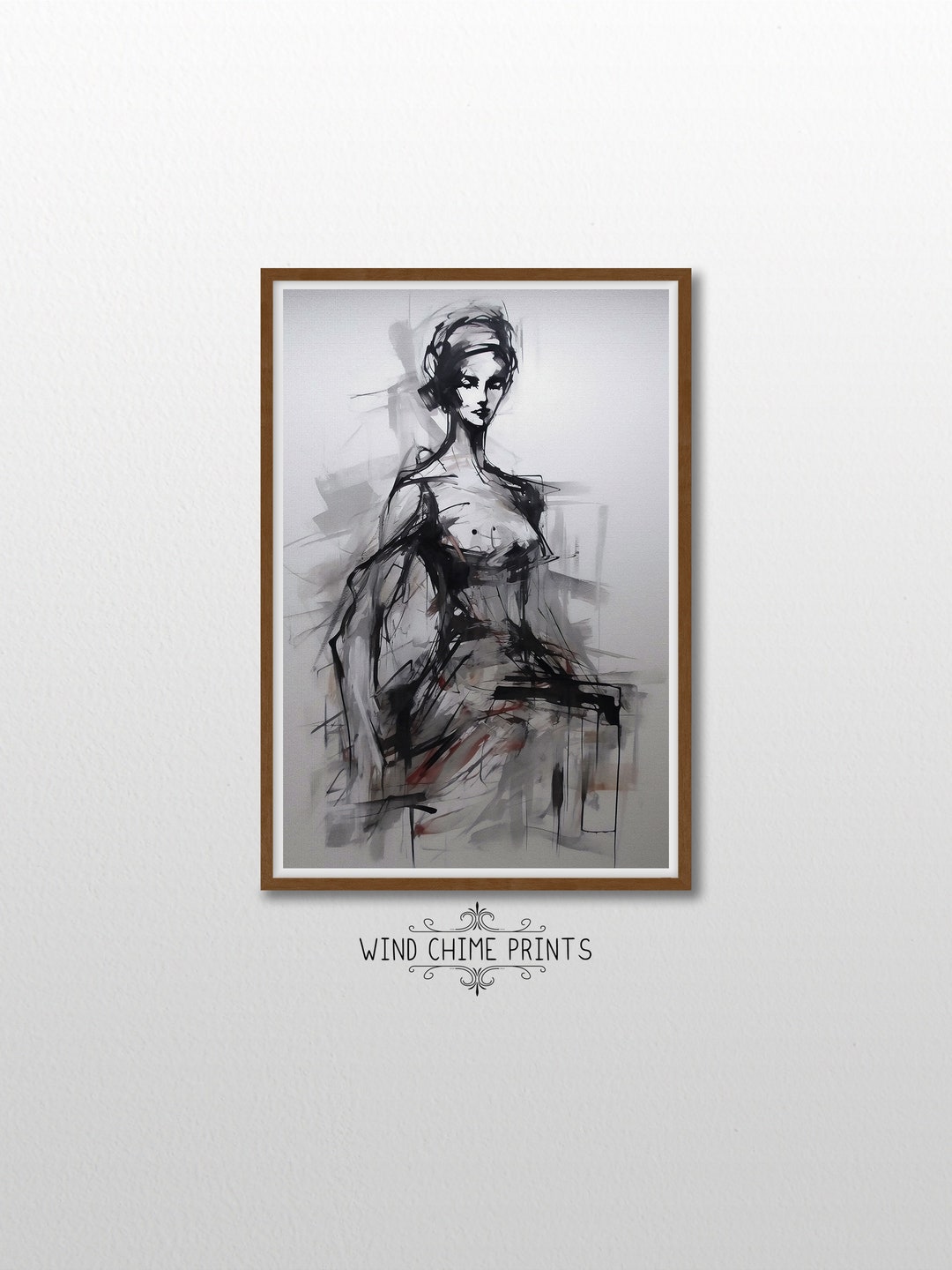 Woman Abstract Portrait Painting / Modern Decor / Representational ...